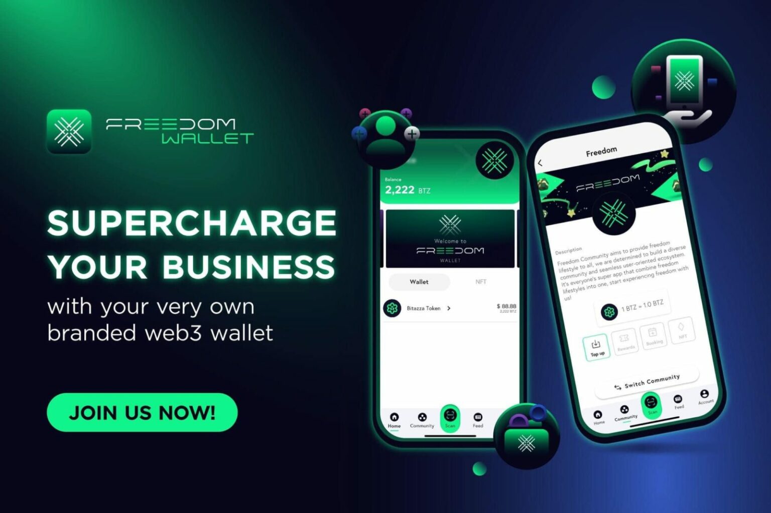 Freedom Wallet คือ กระเป๋าเงินอีเล็กทรอนิกส์ทำงานภายใต้ Web3